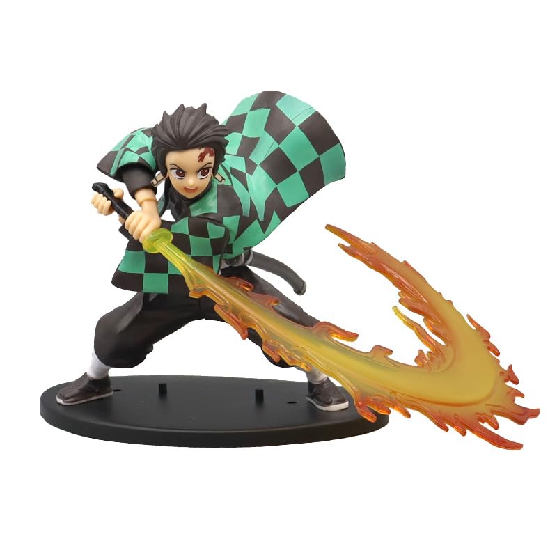 Tanjiro Kamado Fire Sword Action Figure 16cm | Demon Slayer Anime Coll ...
