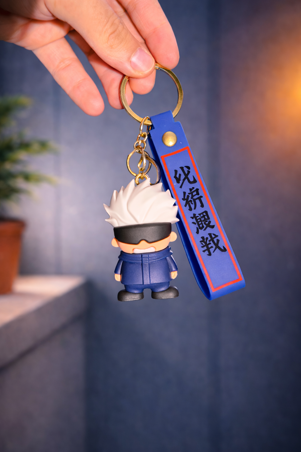 Satoru Gojo Rubber Keychain – Jujutsu Kaisen – Anichiba